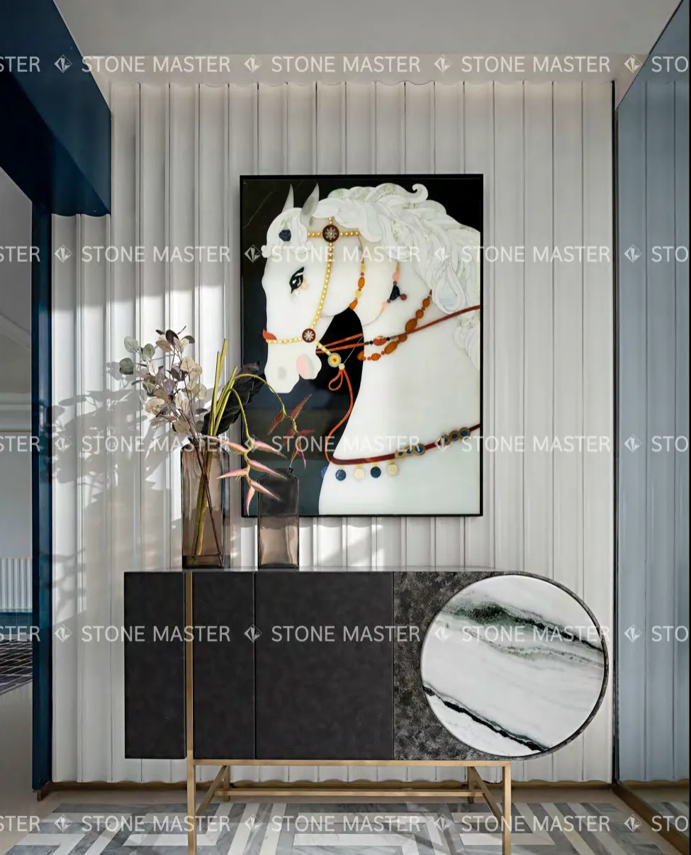 Pietra Dura Stone Wall Marble Inlay