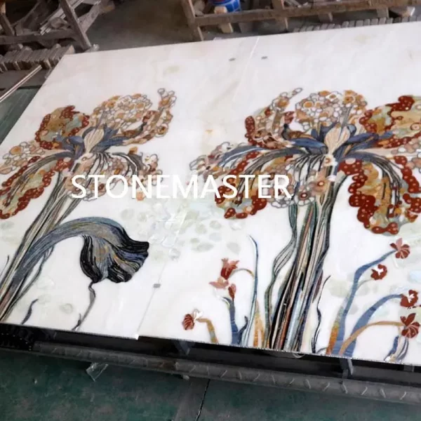 Marble Inlay Background Wall Decor