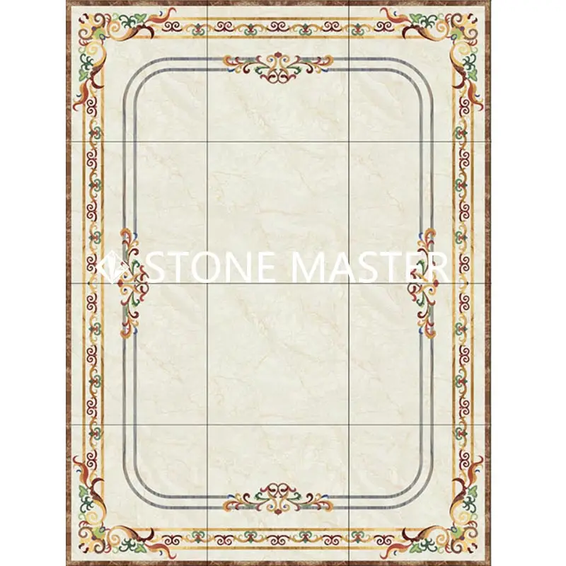 Marble Inlay Design for Floor Marble Medallion by Stone Master