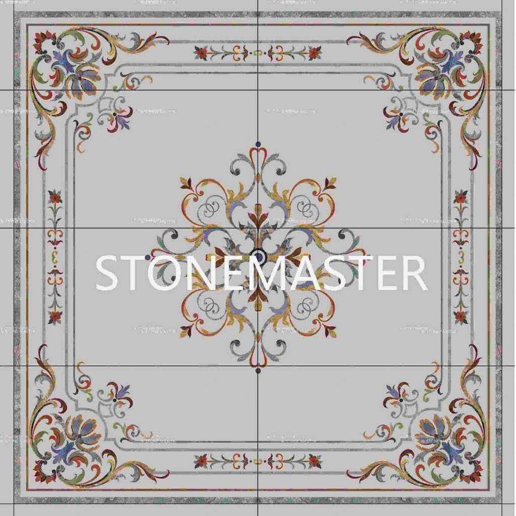 Sintered Stone Inlay Masterpiece for Royal Club Design