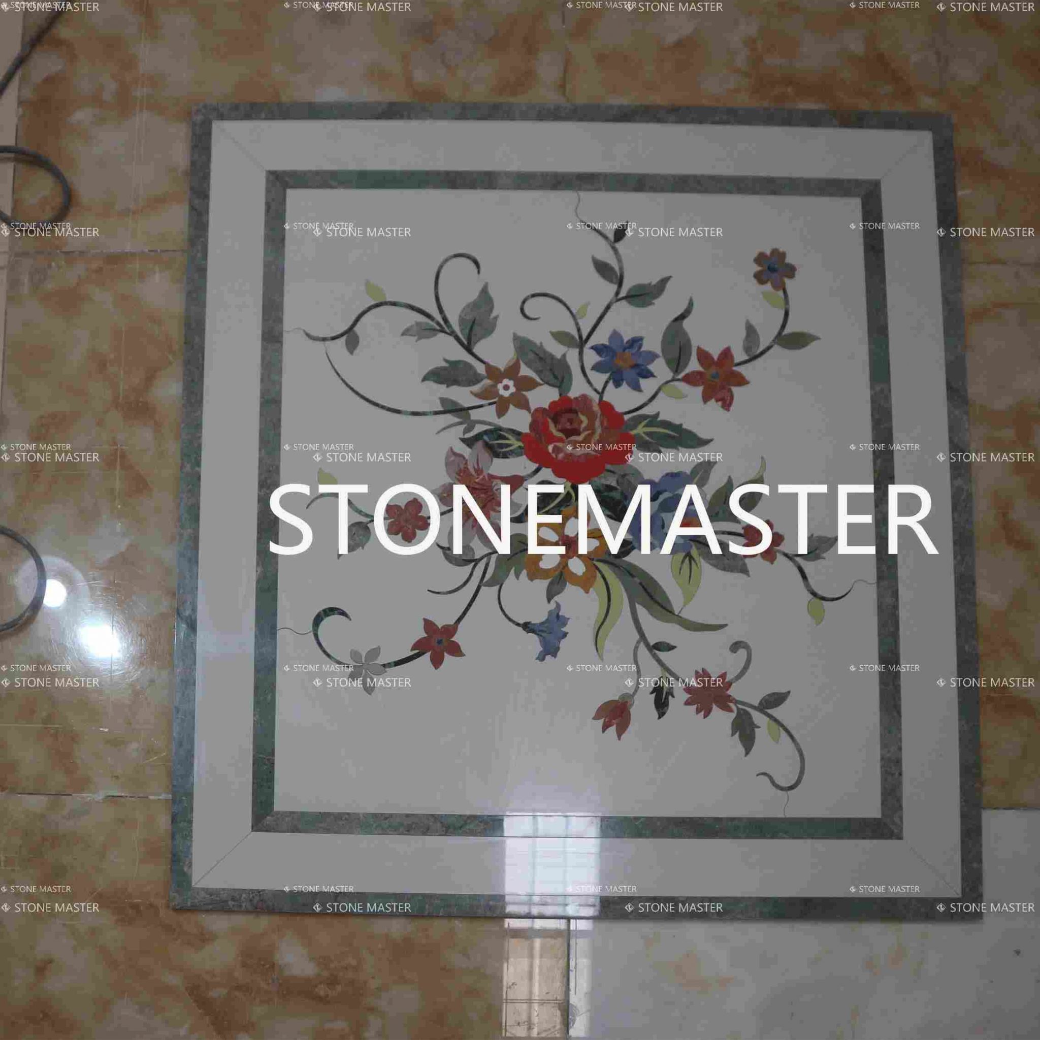 Elegant Tile Inlay for Entrance Hall Flooring and Lift Floors