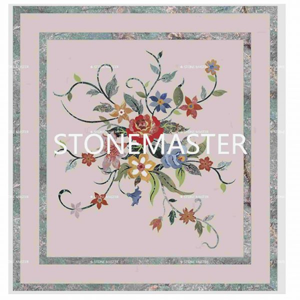 Elegant Tile Inlay for Entrance Hall Flooring and Lift Floors