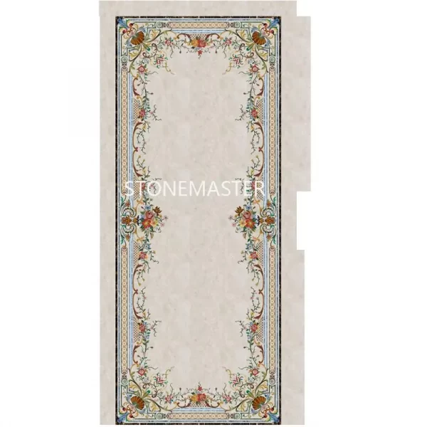 Royal Custom Marble Inlay Design for Hallways