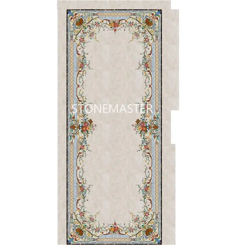Royal Custom Marble Inlay Design for Hallways