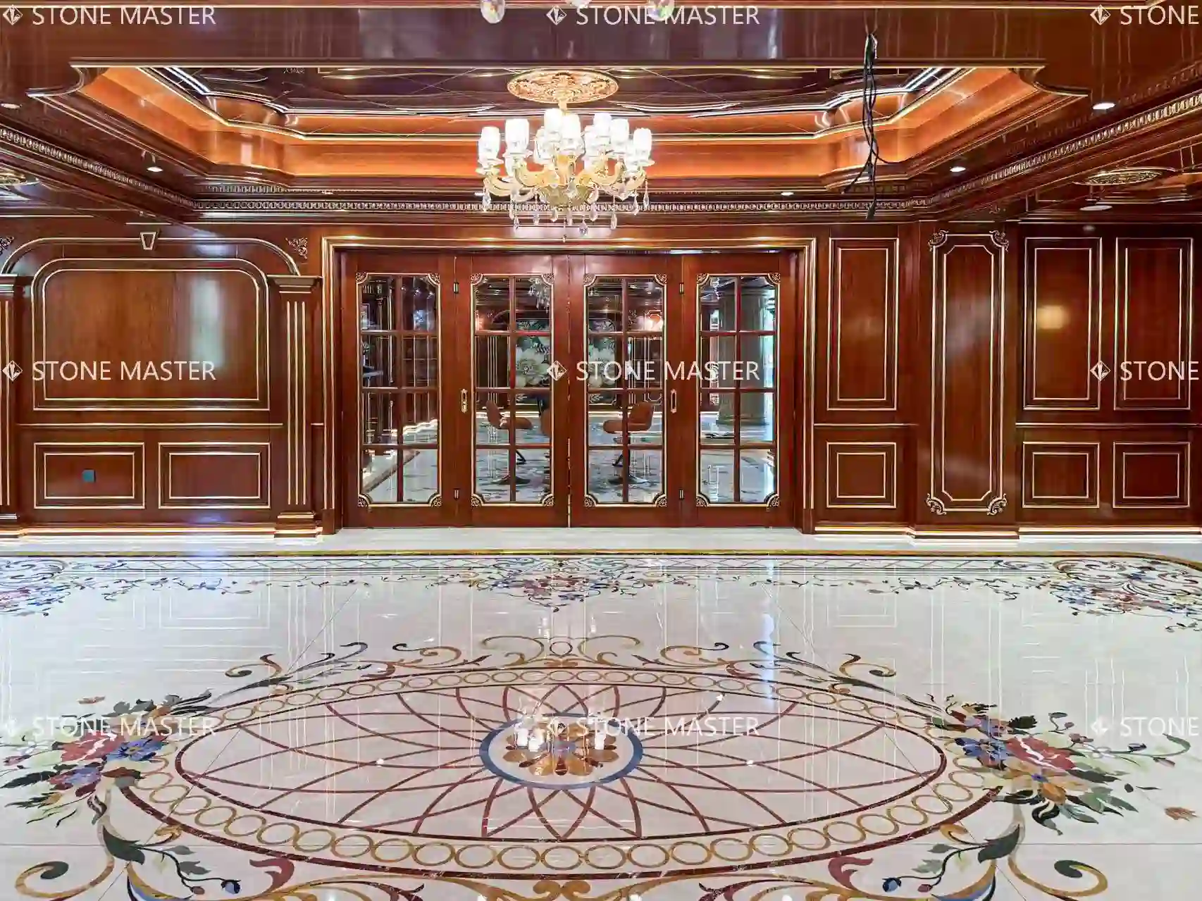 Custom Tile Inlay and Floor Inlay Design for a High-End Clubhouse in ...